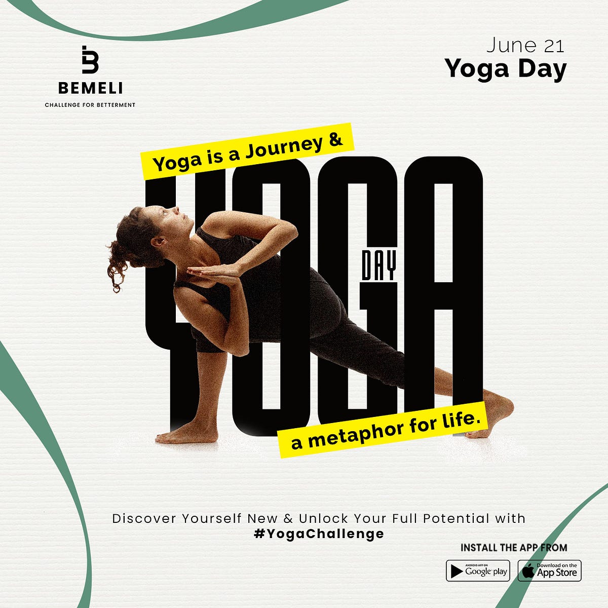 Happy Yoga Day - Bemeliappdigital - Medium