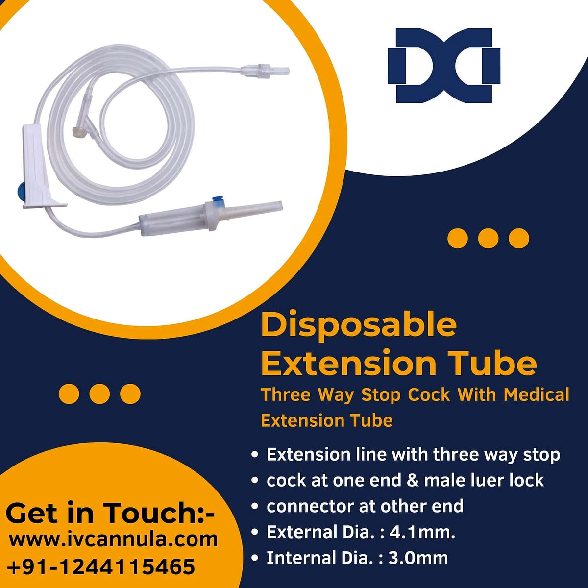Denex International Provides High Quality Disposable Extension Tube ...