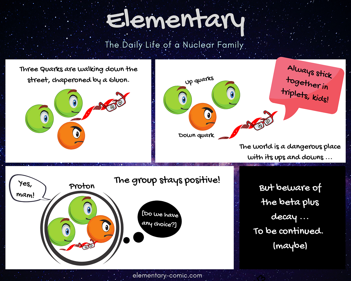 The Proton Stays Positive - Elementary Comic - Medium