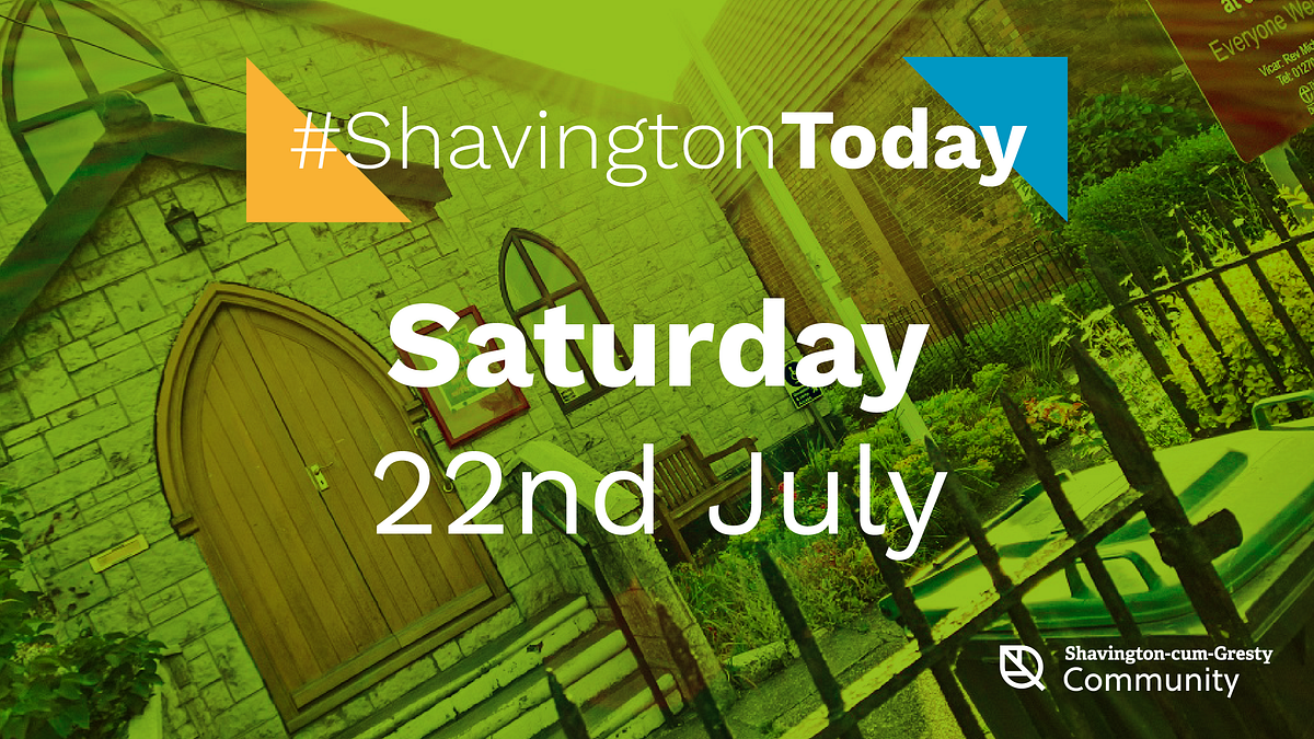 Saturday 22nd July: What’s On. Including Live Band at Shavington Club ...