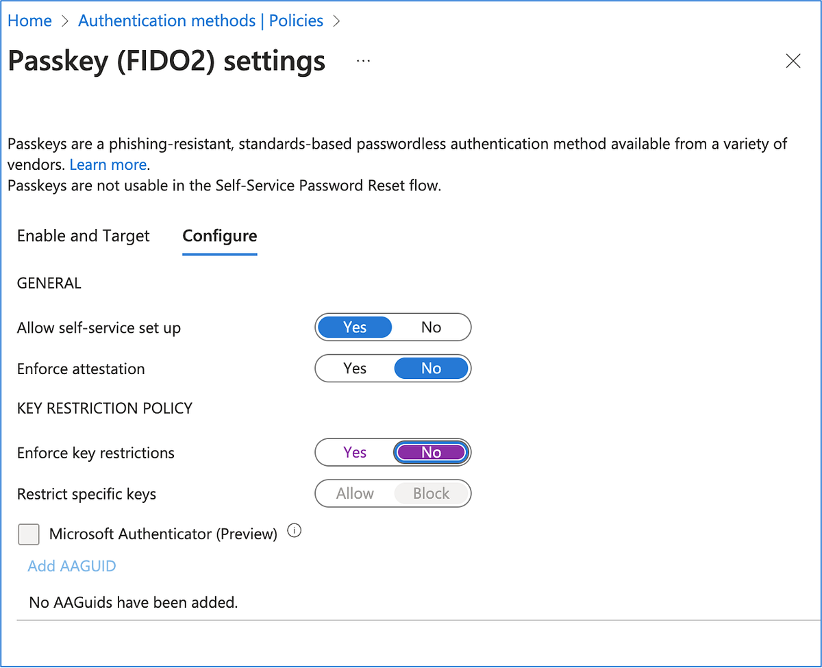 Passwordless Passkeys — Deep-Dive Microsoft 365 Admin [8] | by Joeri — Juramento | Oct, 2024 ...