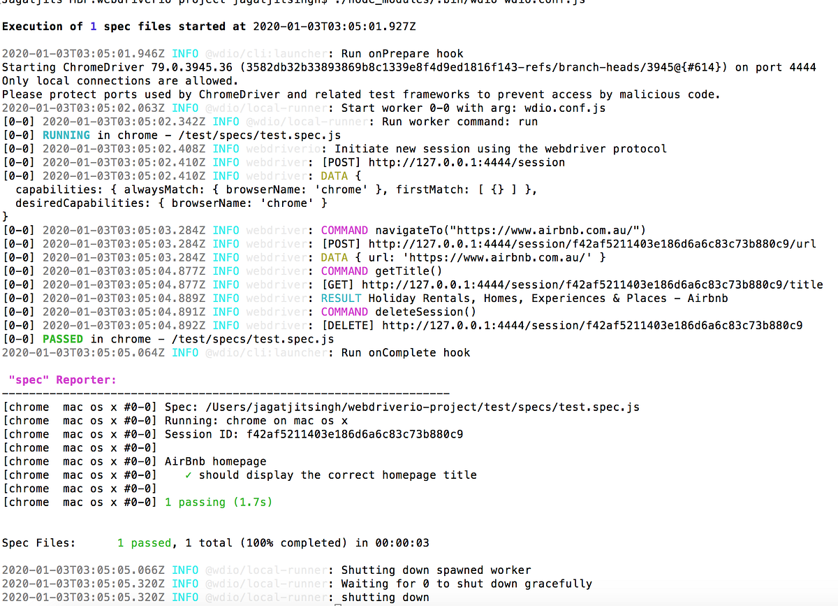 Getting started with webdriver.io | by Jag Singh | Medium