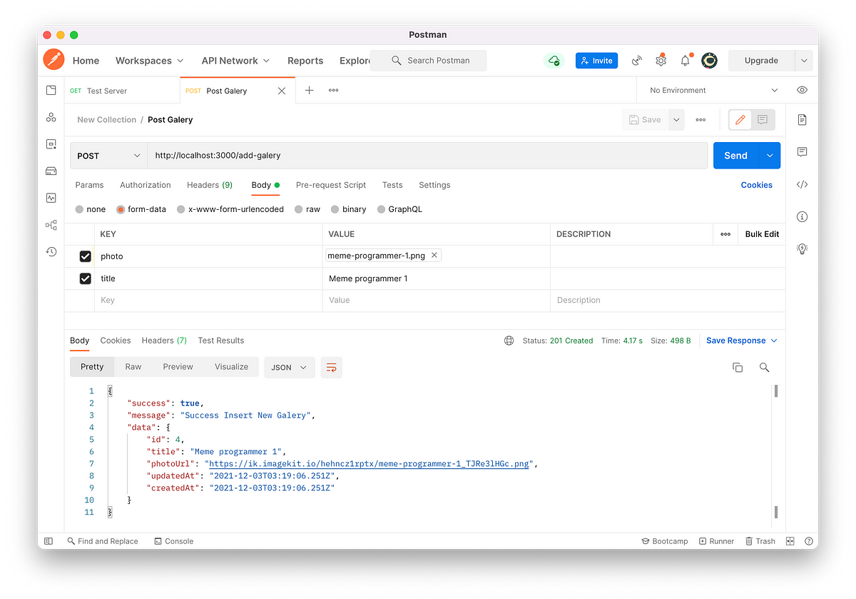 Tutorial Upload Image Dengan Multer Dan Imagekit Nodejs Express Sequelize Formdata By 5508