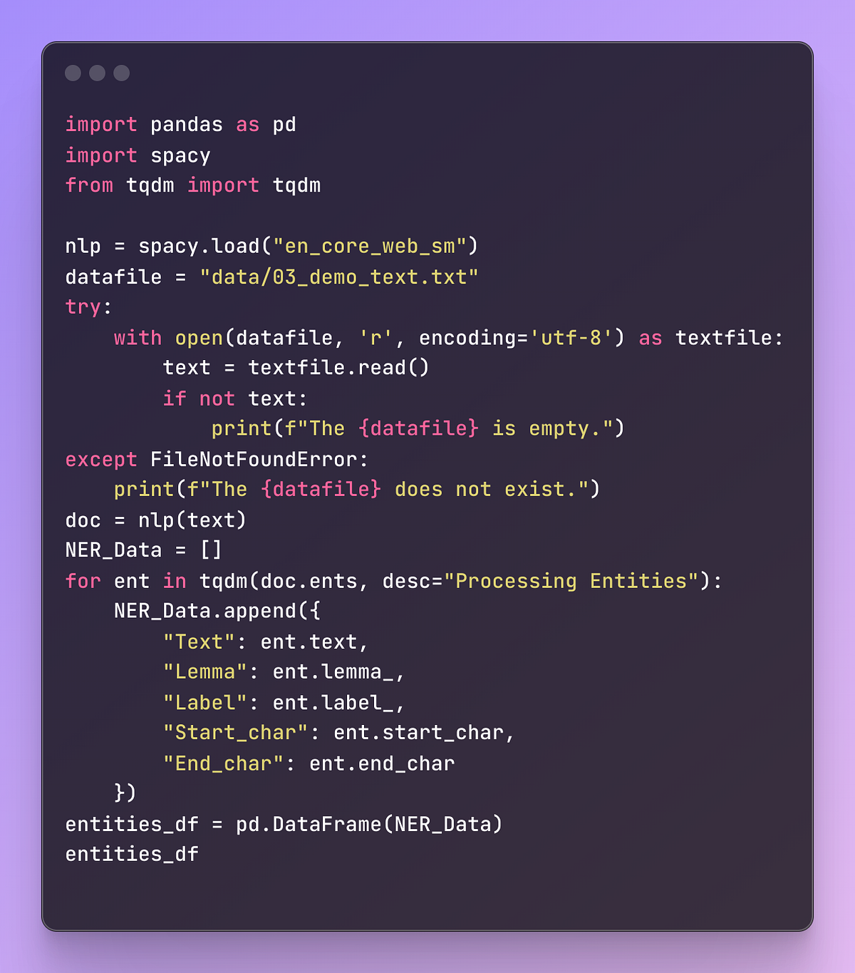 Spacy Terminology Primer [ner Part 4] By Jayant Nehra Medium