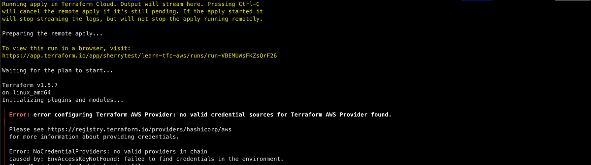 Error Error Configuring Terraform Aws Provider No Valid Credential Sources For Terraform Aws 8059