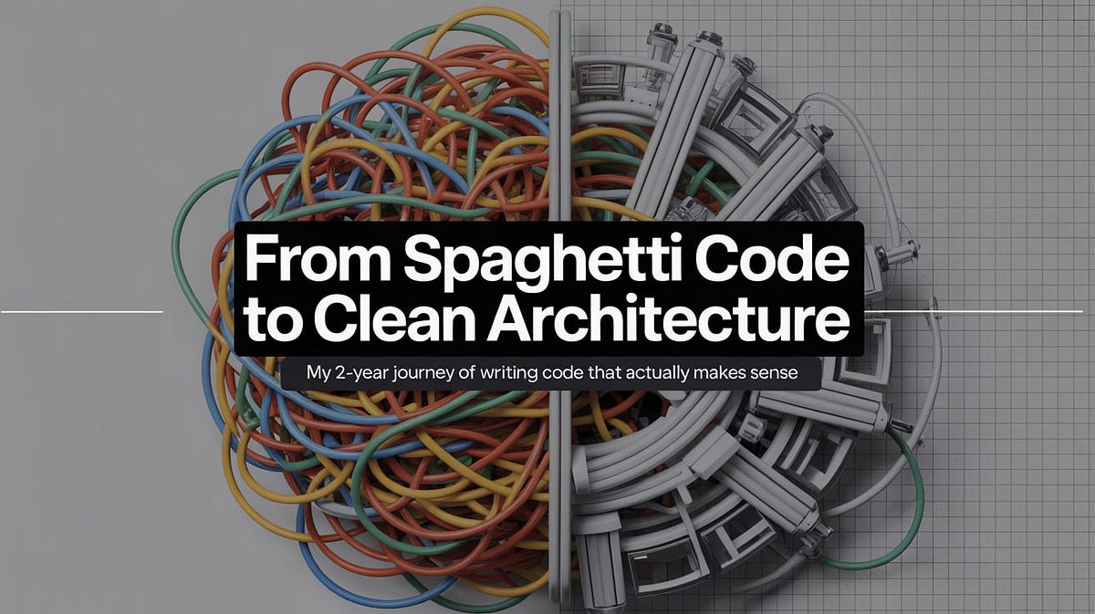 From Spaghetti Code to Clean Architecture: My 2-Year Journey of Writing ...