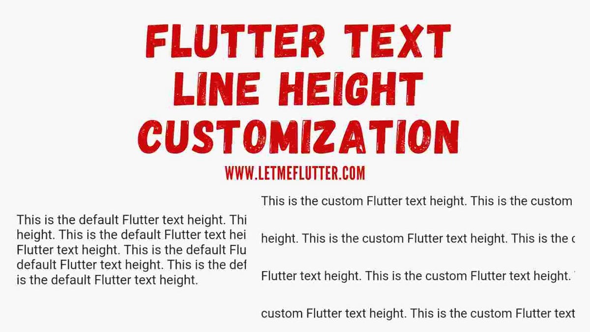 How To Change Flutter Text Line Height | by Zeeshan Ali | Medium How To Change Flutter Text Line Height | by Zeeshan Ali | Medium