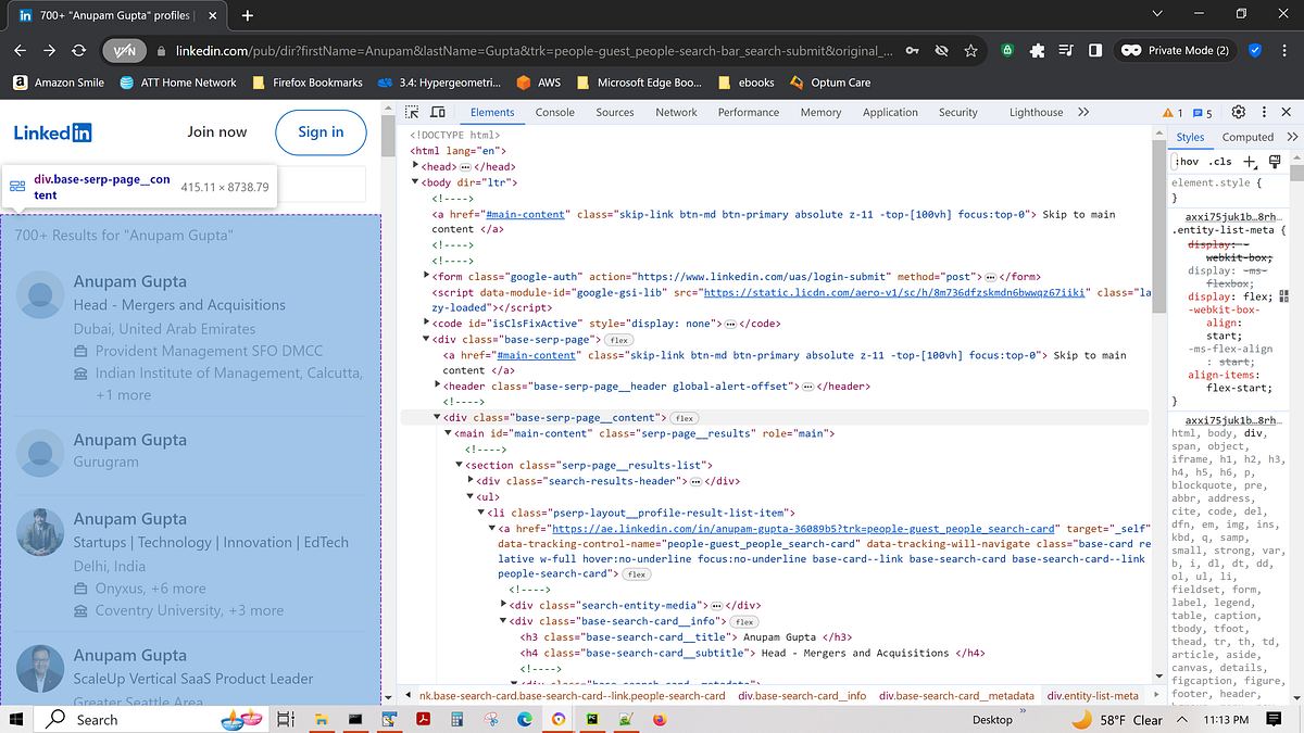 Python website data scraper. Python script to run a search on… | by Pravish K | Medium