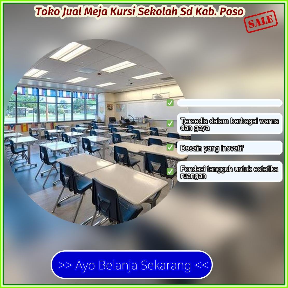 Toko Jual Meja Kursi Sekolah Sd Kab Poso - Sekolahmejabelajar - Medium