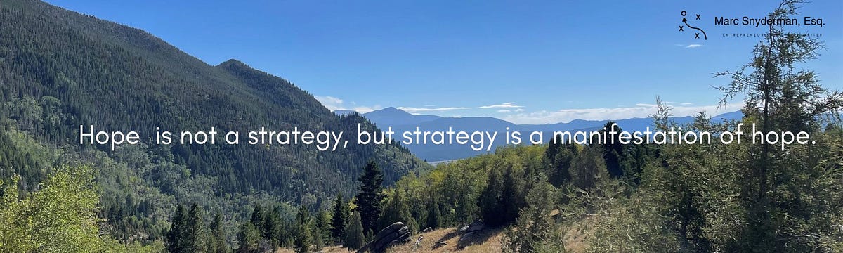 Hope is not a strategy, but strategy is a manifestation of hope. | by ...