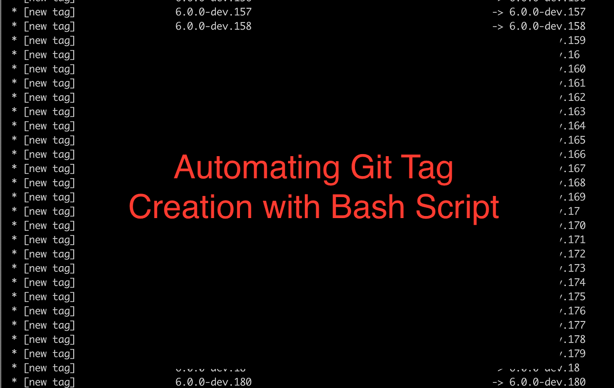 Automating Git Tag Creation with Bash Script | by Phatcharaphan Ananpreechakun | odds.team | Medium