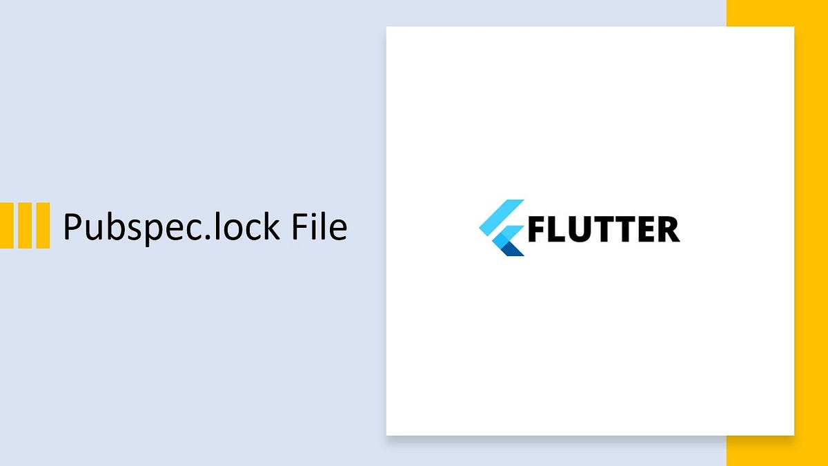 What is the Flutter pubspec.lock file? | by Gaurav Swarankar | Medium