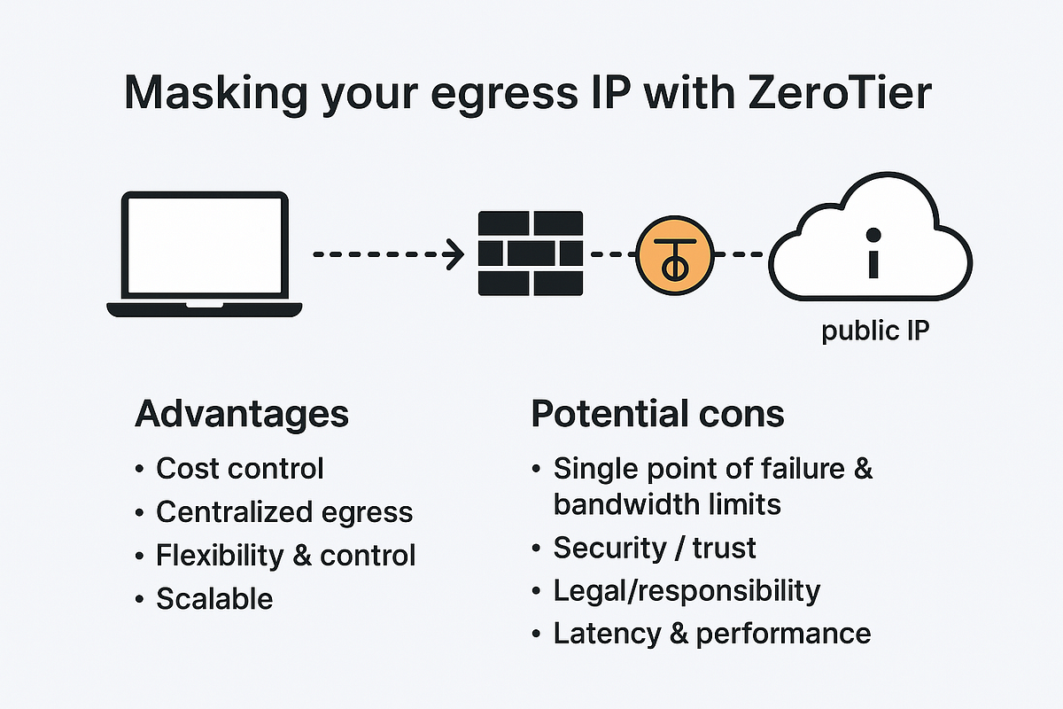 Masking your egress IP with ZeroTier: a step-by-step guide for running ...