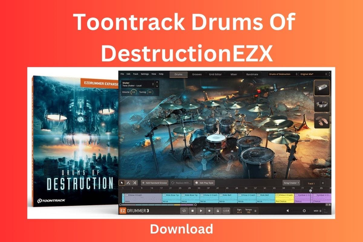 Toontrack Drums Of Destruction EZX Windows and mac Download | by Music ...