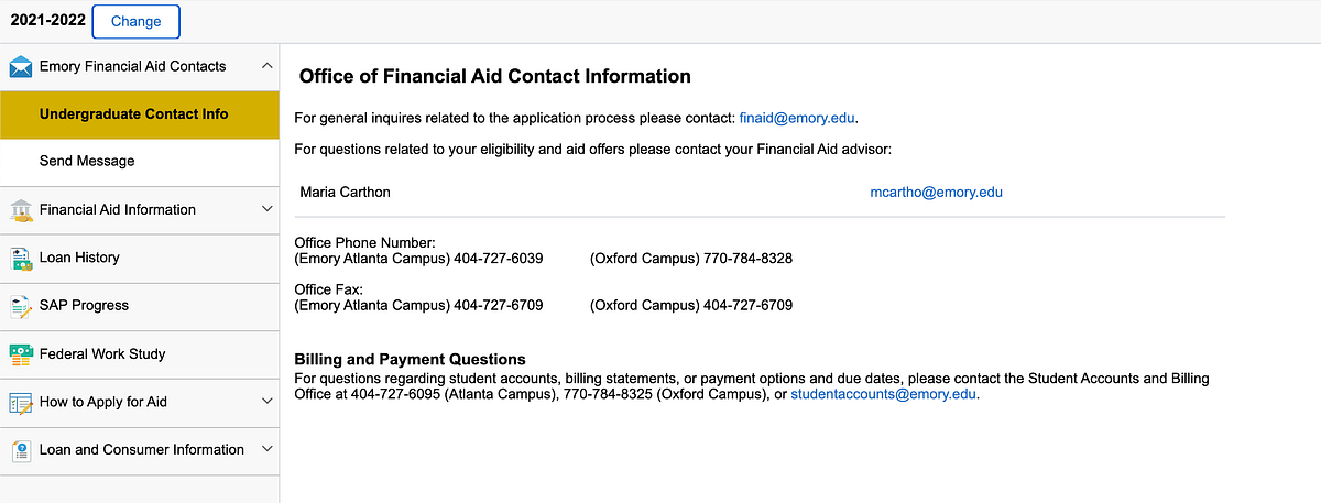 1 Bad Emory Design: Financial Aid Section | by Gabriel Granados | Medium