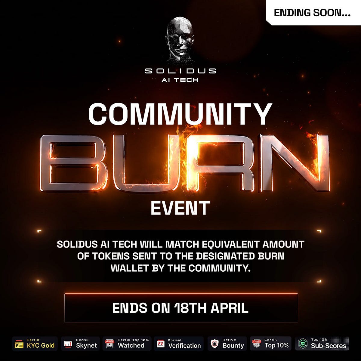 AITECH: Community Burn Event LIVE! (Deposit Open) 👇🏻 | by Solidus Ai ...