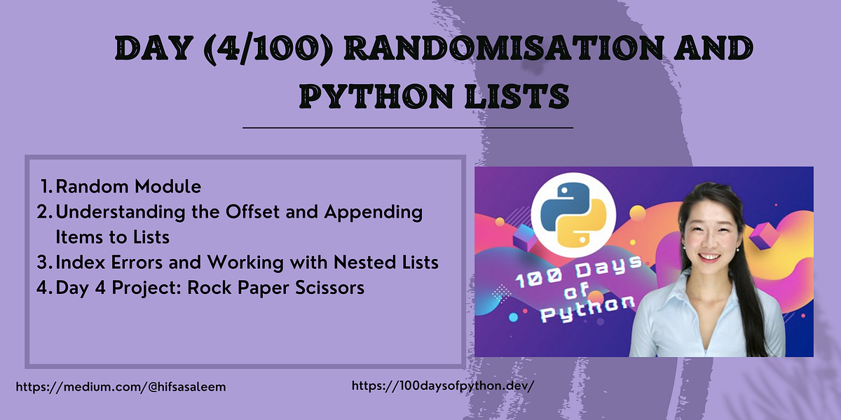 Day (4/100) Days of Code — The Complete Python Pro Bootcamp by Dr. Angela Yu | by Hifsa Saleem ...
