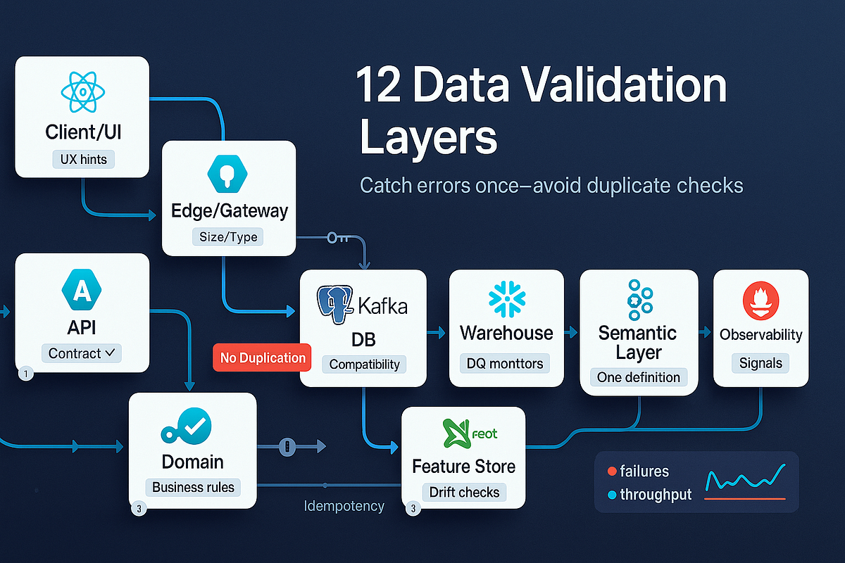 12 Data Validation Layers That Don’t Duplicate Work | by Bhagya Rana | Medium