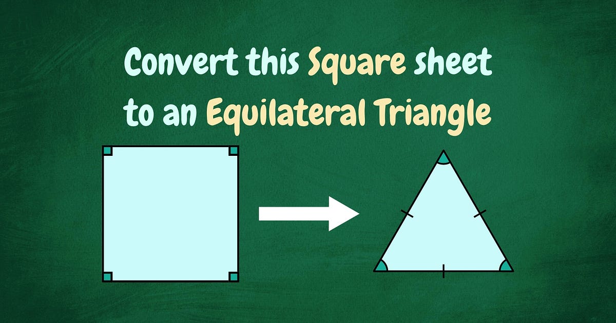 Can you make this possible?. No ruler, no scissors. Just pure… | by ...