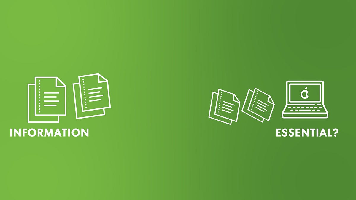 Less access is more security. Information is power, but with great ...