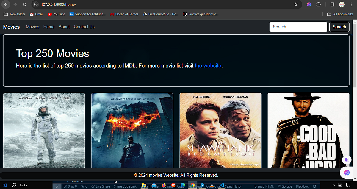 Building a Movie Discovery Web App with Django | by Kaleabz | Medium