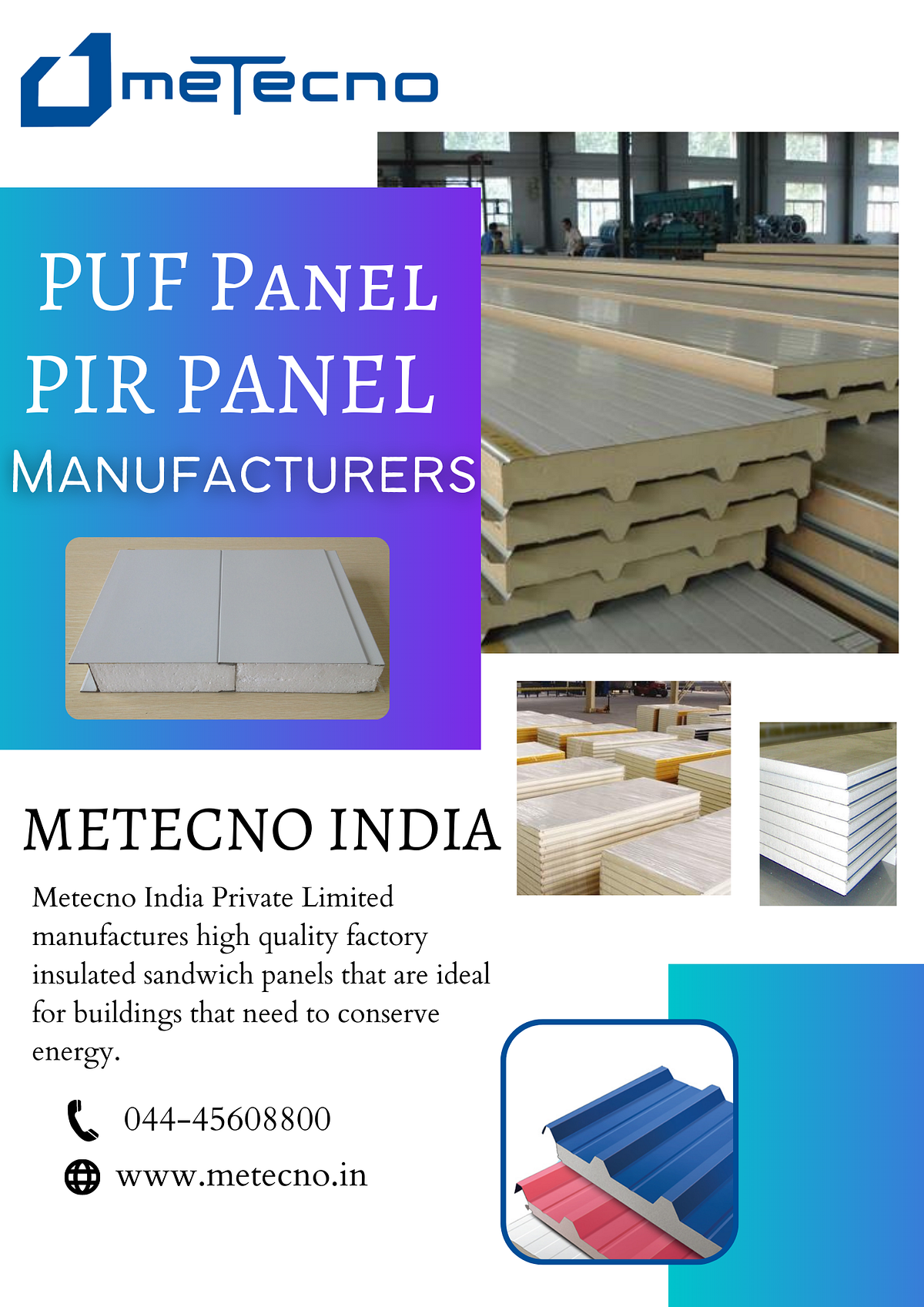PUF Panels Manufacturer — Metecno - Metecnochennai - Medium