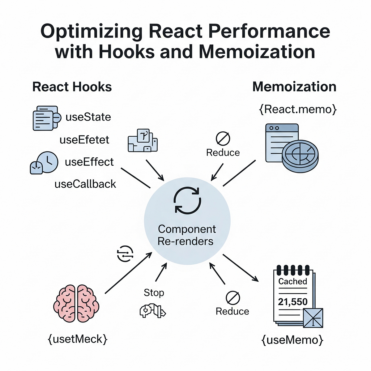 Optimizing React Performance with Hooks and Memoization | by Manalimran | Aug, 2025 | JavaScript ...