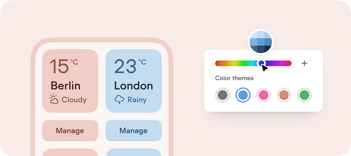 Perception-based color palettes for customizable UI themes | by Gregory ...