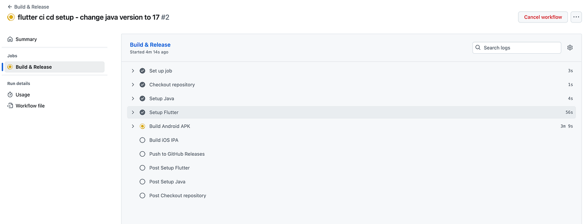 🌊🔝Easy Flutter CI/CD using GitHub Actions💥 | by Nine Pages Of My Life | Medium