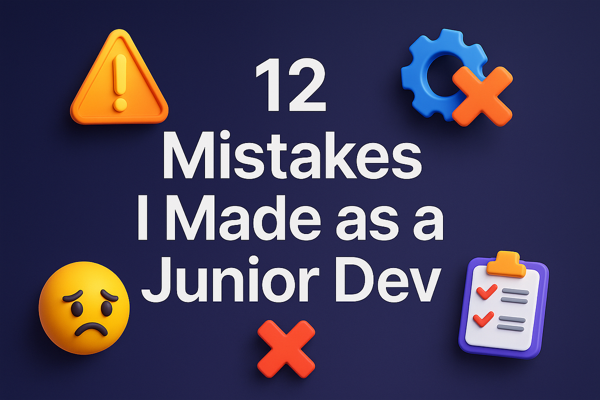 12 Mistakes I Made as a Junior Dev | by TechByRahmat | Nov, 2025 | Medium