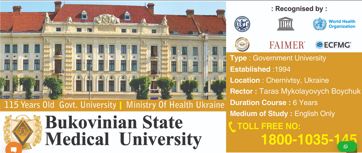 Bukovinian State Medical University, Ukraine | by Study Well Abroad ...