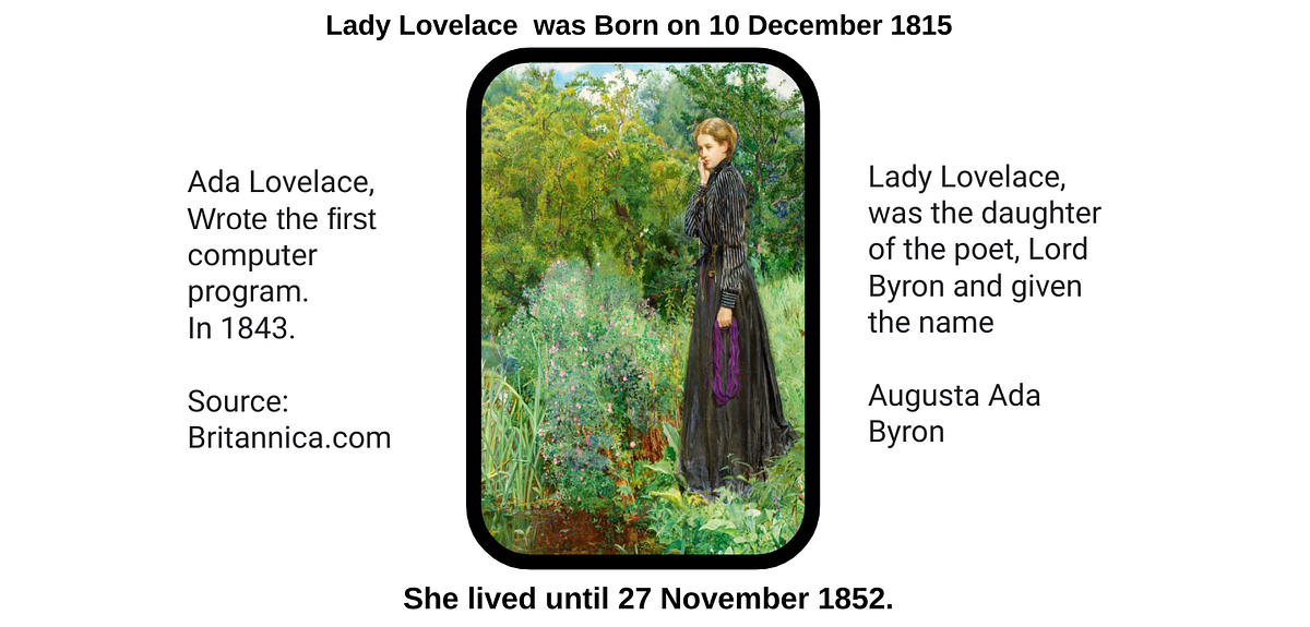 Lady Lovelace Challenged the Fears of Today’s GPT | by LuMarLee - the ...