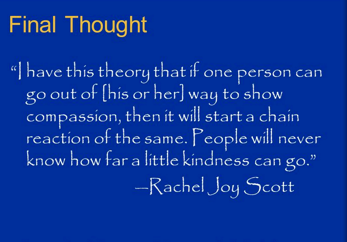 Start A Chain Reaction of Kindness | by Ross Kinney | Medium