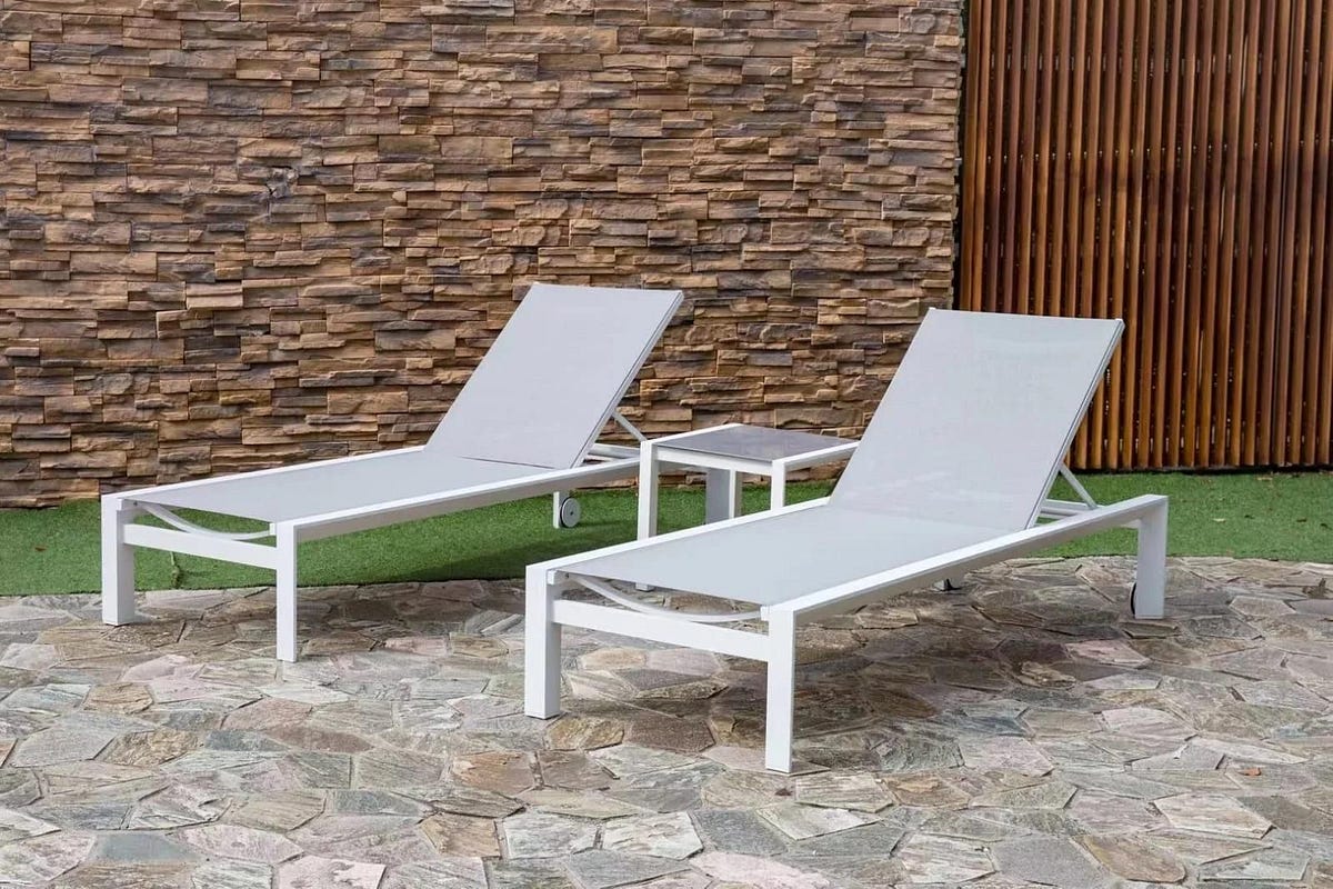 Elevate Your Outdoor Experience with the Aluminum Frame Sun Lounger ...