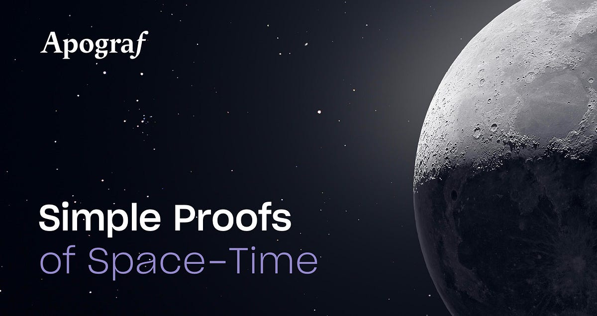 Simple Proofs of Space-Time and Rational Proofs of Storage | by Apograf ...