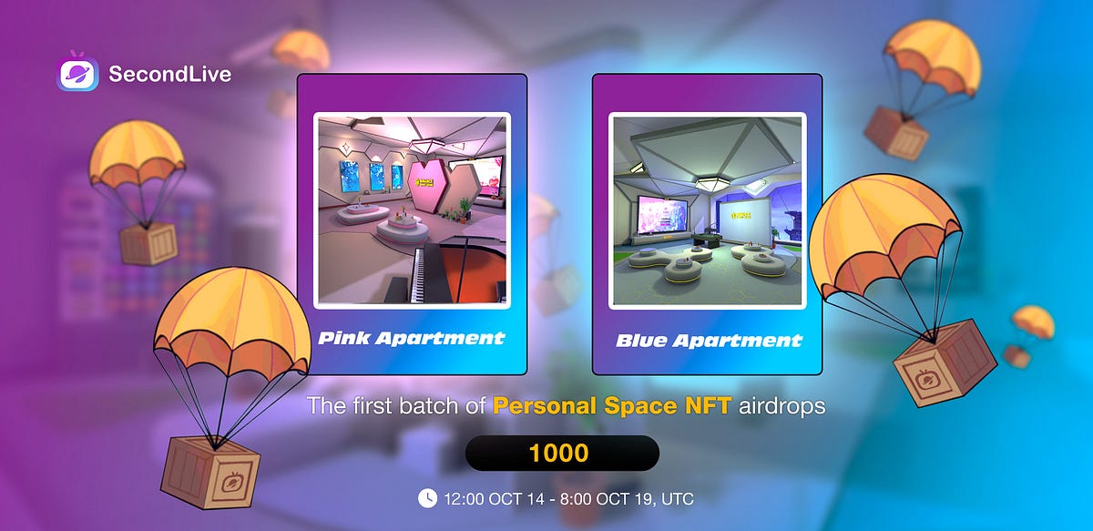 First Personal Space NFTs of SecondLive are releasing! 1000 only especially for you! | by ...