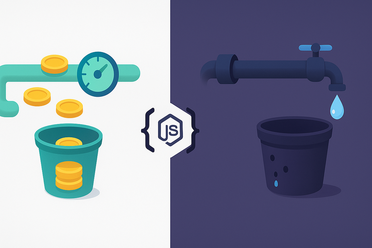 Buckets That Behave: Token vs Leaky in Node | by Codastra | Oct, 2025 ...