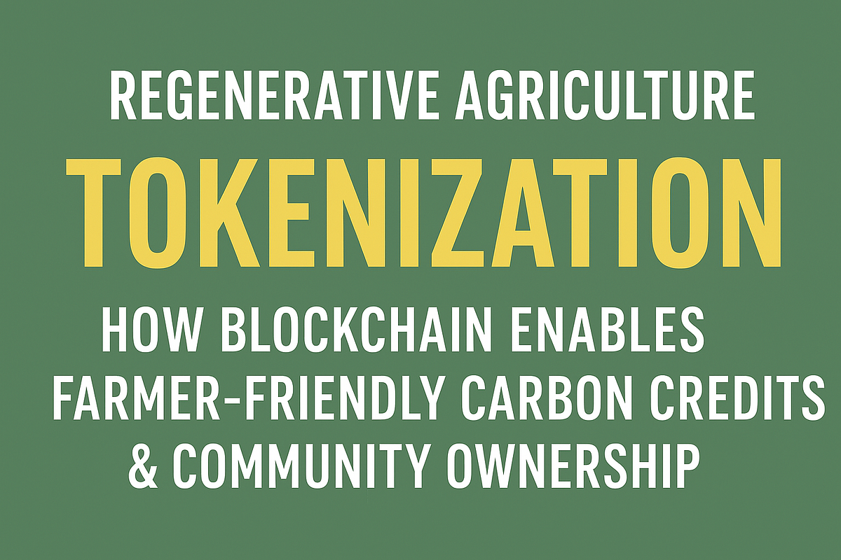 Regenerative Agriculture-Tokenization: How Blockchain Enables Farmer ...