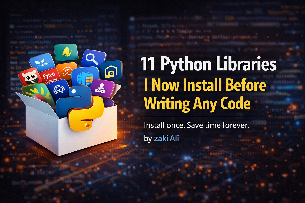 11 Python Libraries I Now Install Before Writing Any Code | by Muhummad ...