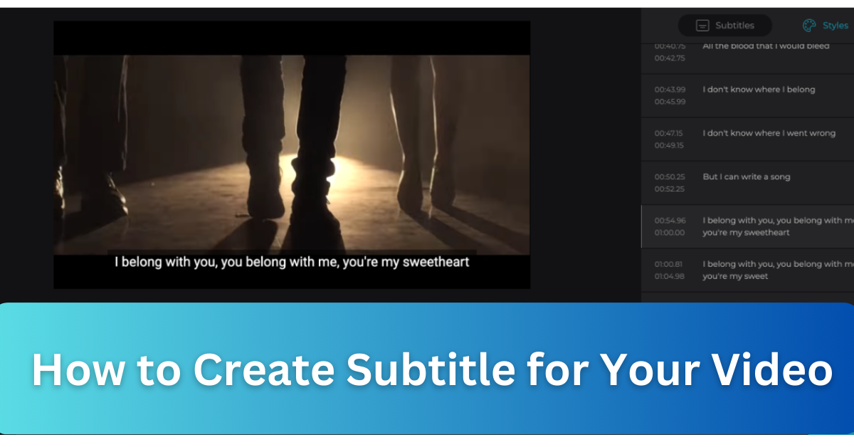 How to Create Subtitle for Your Video | Medium