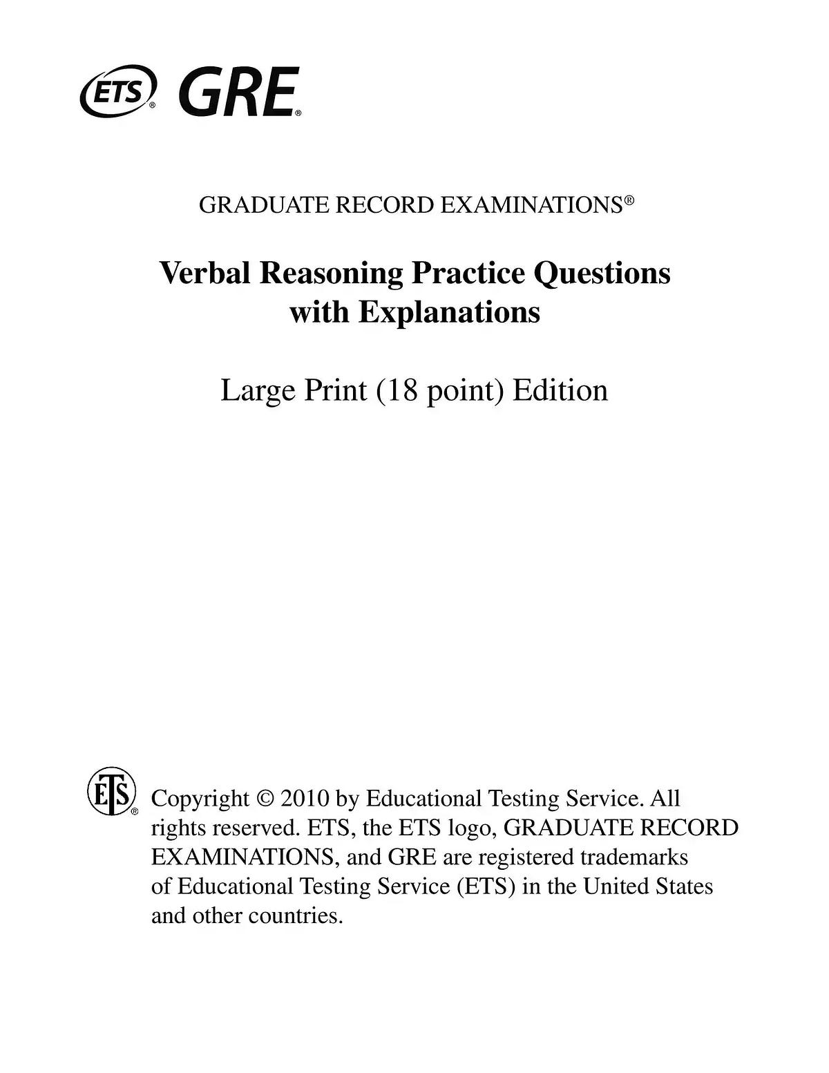 Verbal Reasoning Test with Answers - OliPDF - Medium
