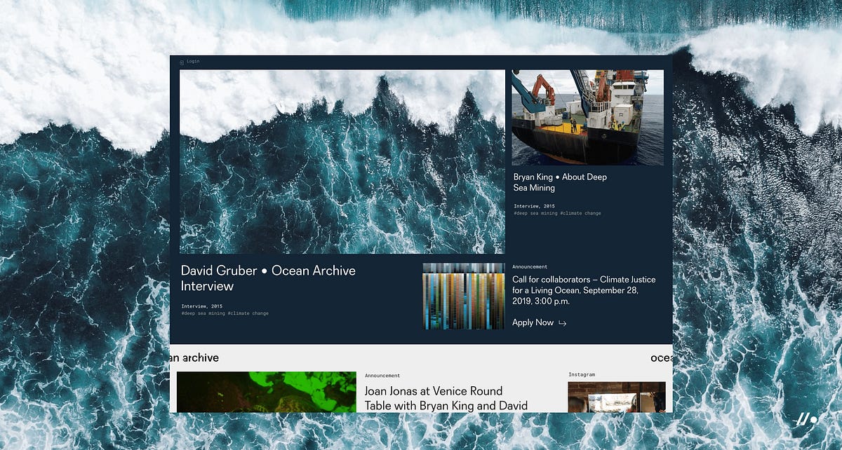 Art, Science and Our Oceans. Ocean Archive | by Lucid.Studio | Lucid ...