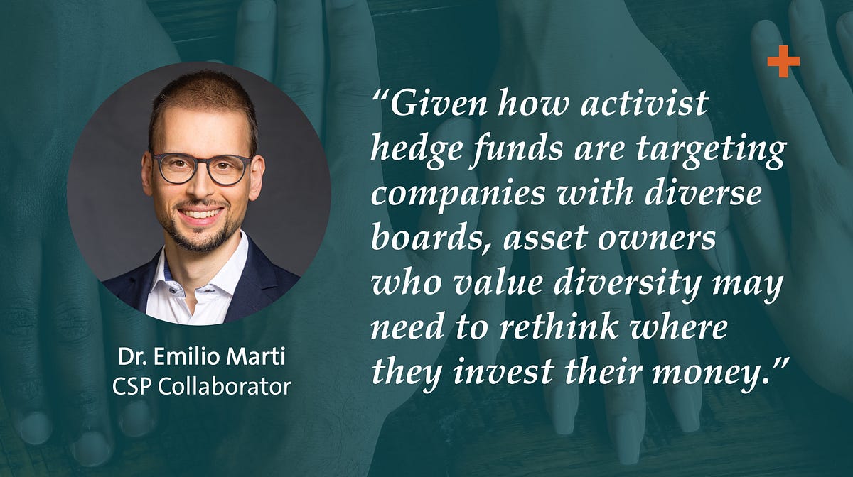 Exploiting Diversity: Activist Hedge Funds Target Companies with ...