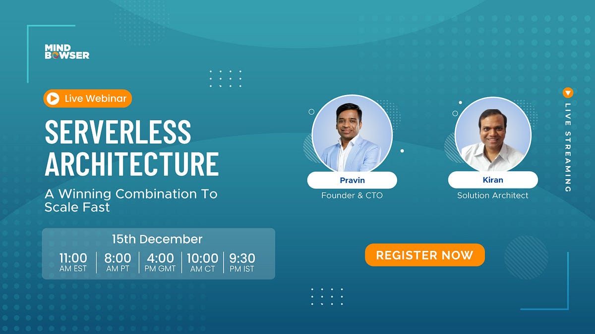 Serverless Architecture For Healthcare: A Winning Combination To Scale Fast | by Mindbowser ...
