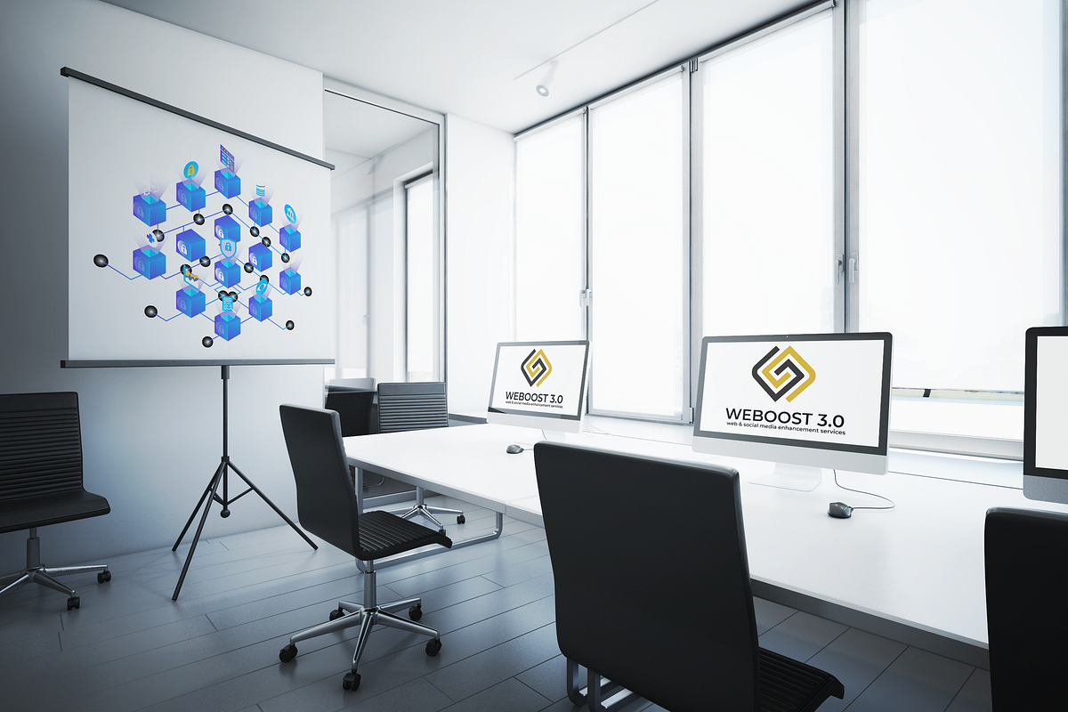 Logo Mockup 3 by Weboost 3.0 - Weboost 3.0 - Medium