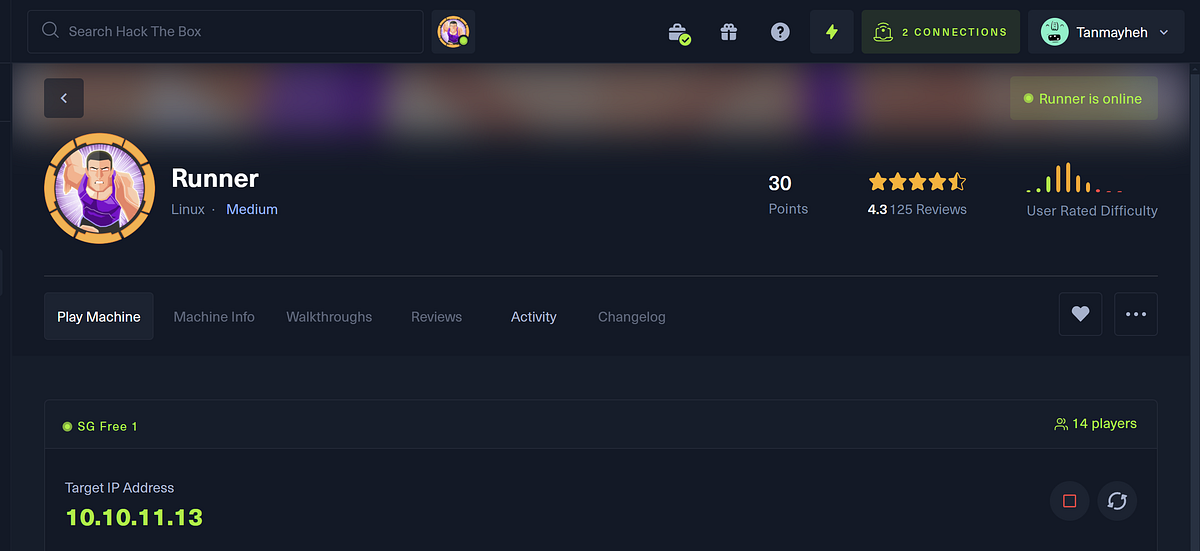 Runner -HTB Write up. So today we will be running through the… | by Tanmaysharma | Jul, 2024 ...