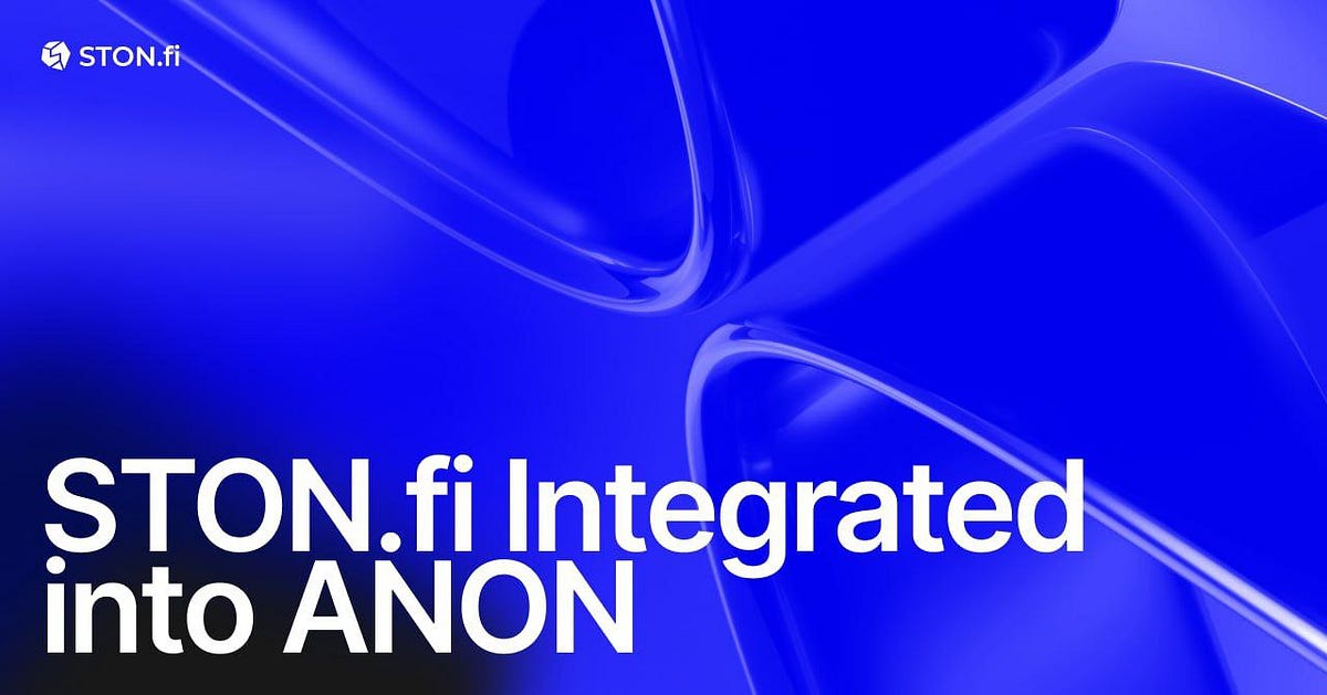 ⚡Amazing news, Stonefiers! ANON Space has integrated STON.fi DEX. 🎱 ...