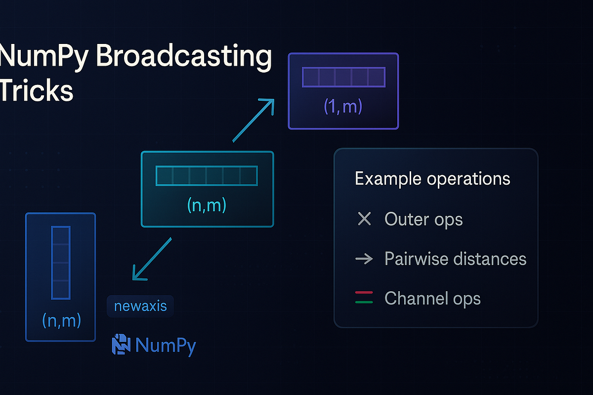 10 NumPy Broadcasting Tricks to Kill Loops | by Bhagya Rana | Sep, 2025 | Medium