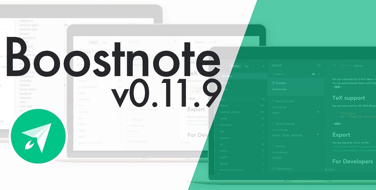 Boostnote v0.11.9 is out!. 📣 BoostIO launches IssueHunt for… | by Boost Note | Boost Note | Medium