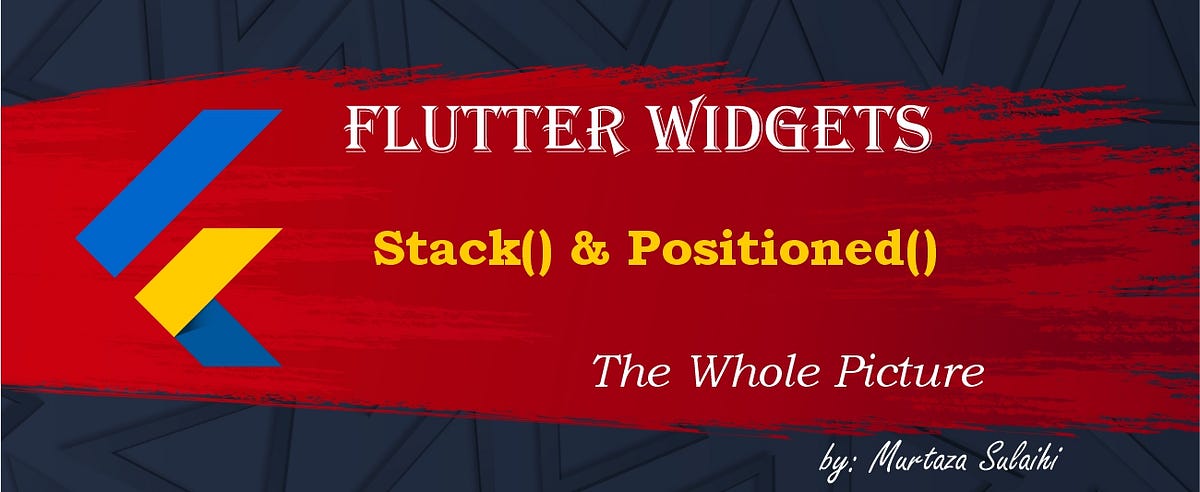 Flutter Widgets Stack And Positioned The Whole Picture By Murtaza Sulaihi Flutter Community